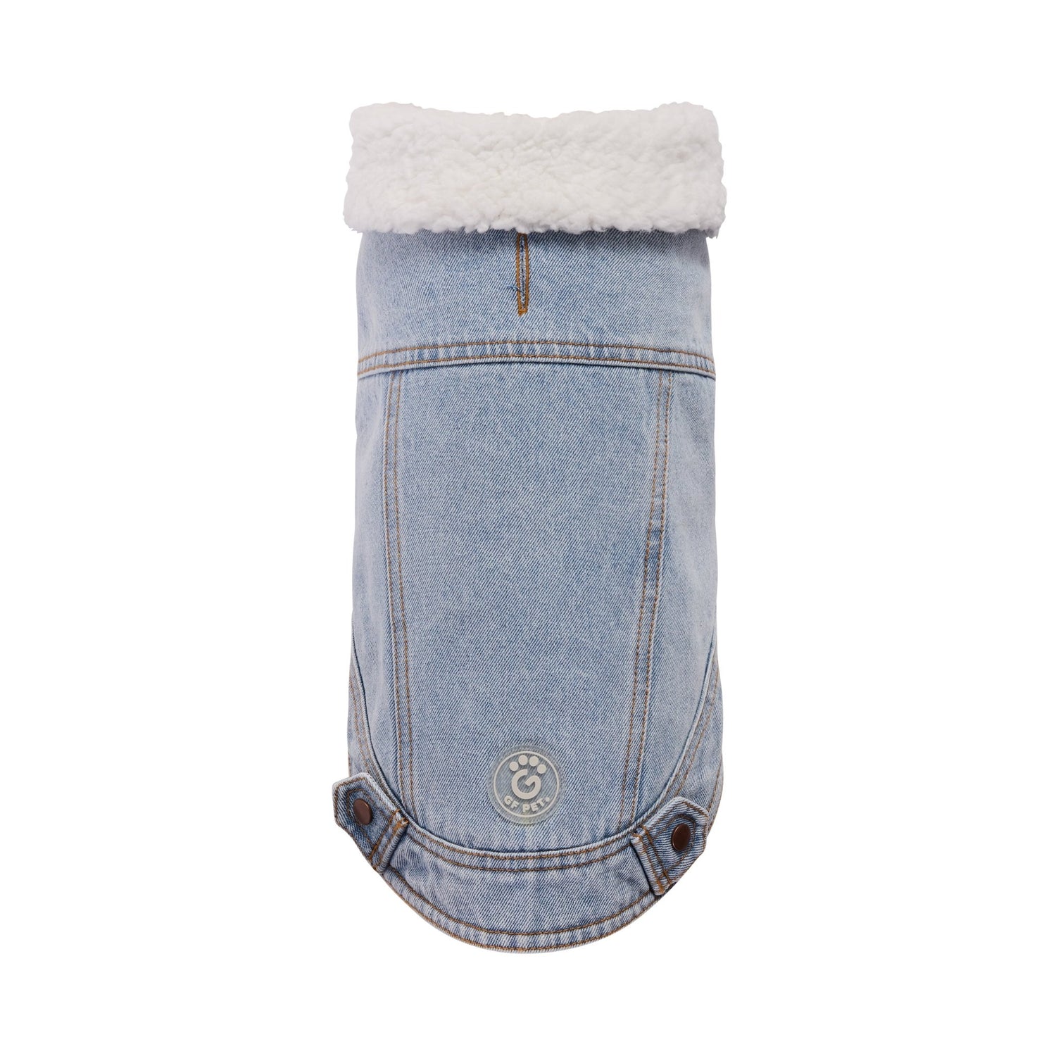 GF PET® Northside Denim Jacket – Light Wash Sherpa-Collar Jean Dog ...