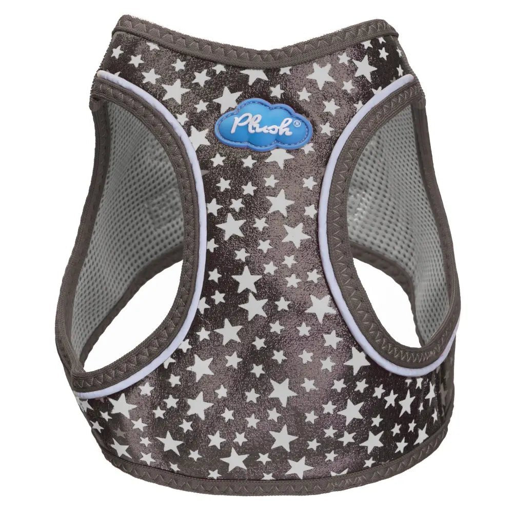 Plush Step In Glitter Glow Harness - Gunmetal – The Dog Outdoors