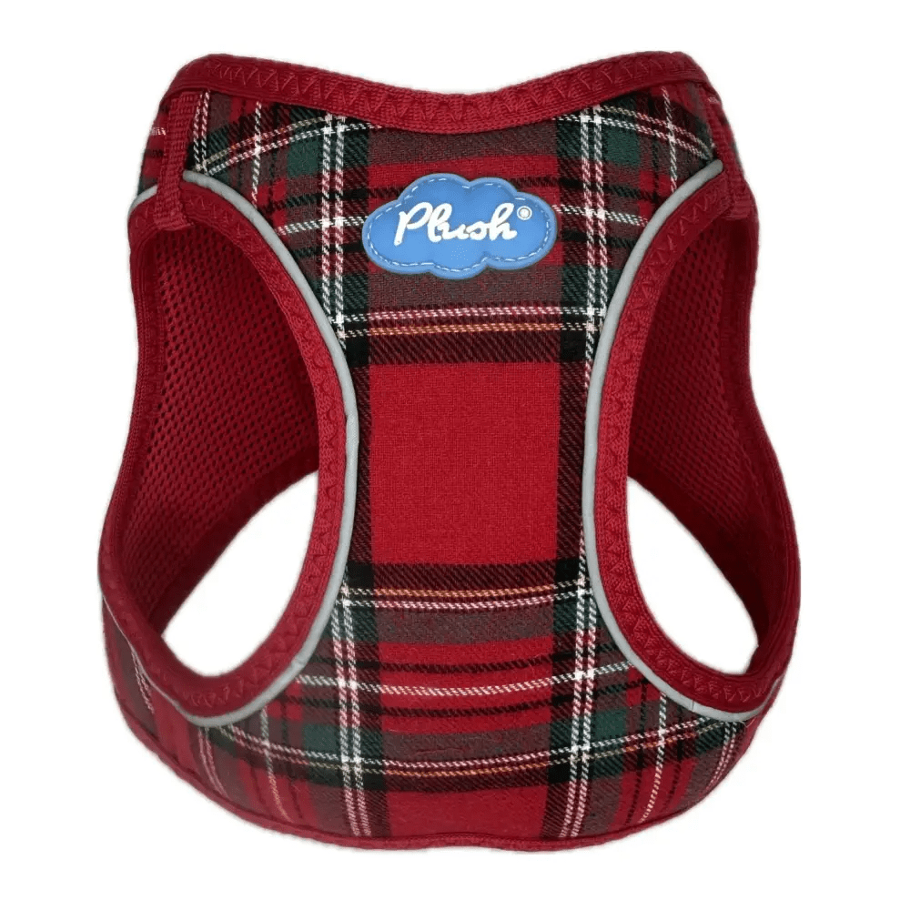 Plush Step In Harness Plaid Red – The Dog Outdoors